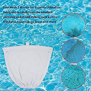 UCEDER Pool Cleaner Fine Filter Bag Polyester Pool Bags Washable & Reusable Pool Filter Bag Replacement for Aquabot/Aqua Filter Bag Products 8114(1 Pack)