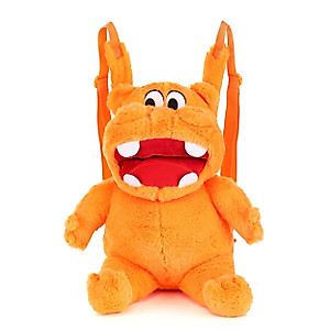 Orange Plush Backpack Hungry Hippos Standard
