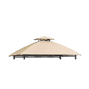 Garden Winds Replacement Canopy Top Cover for Westbrook Grill Gazebo - Riplock 350 - Beige