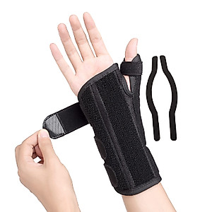 fibee Thumb Spica Splint & Wrist Brace, De Quervain’s Tenosynovitis Splint, Carpal Tunnel Wrist Brace with Thumb Stabilizer, Trigger Thumb Splint for Tendonitis, Arthritis, Sprains, Fits Men & Women