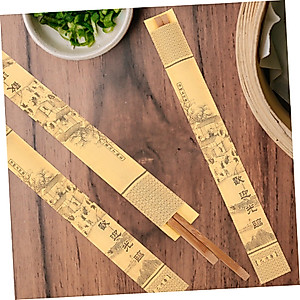 BEBEMOKO 500pcs Silverware Bag Tableware Bags Sushi Chopsticks Sleeve Chopsticks Cover Chopsticks Pocket Chopsticks Takeout Sleeve Chopsticks Holder Chopsticks Packet Cutlery Sleeve Paper