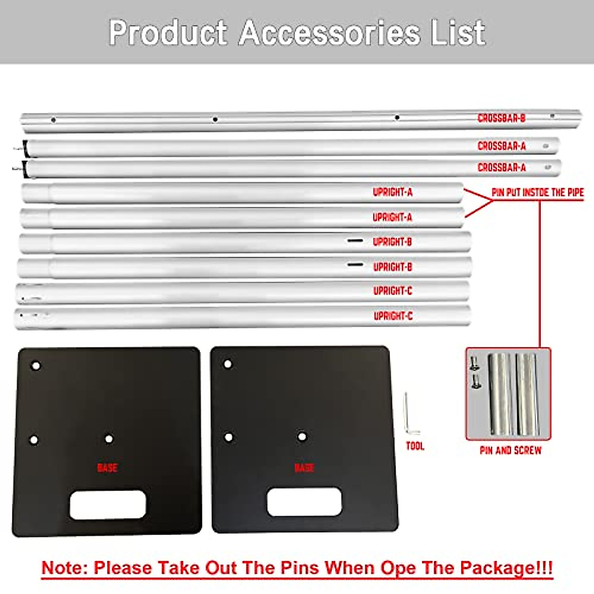 Hecis Pipe and Drape Backdrop Stand Kit 8ft x 10ft, Backdrop Stand Heavy Duty Wedding Backdrop for Events Wedding Decoration Backdrop Frame