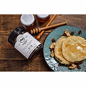 Ancient Foods Ilia Wild Forest and Thyme Honey – Greek Mountain Honey, Raw, Unfiltered Pine Honey from Vordonia, Greece (16oz)