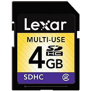 Lexar Professional 4GB Class 4 SDHC Flash Memory Card