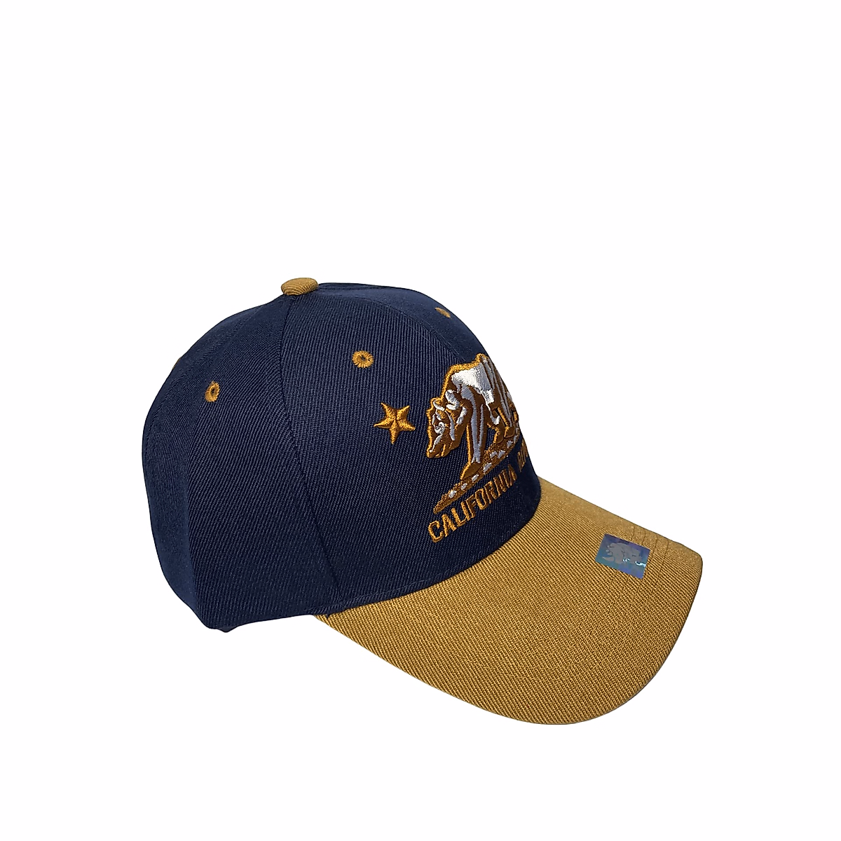 Embroidered Mens Womens Cap HAT Curved Bill Baseball California Republic Bear Gold