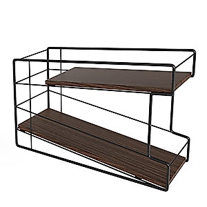 Stackable Beverage Can Dispenser Rack, Metal Black Lacquered Wooden Can Storage Organizer Holder, Can Storage Dispenser Holder for Refrigerator, Cabinet, Kitchen Pantry, Countertop