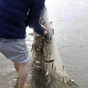 UNTERING Fishing Fish Mesh Trap Monofilament Gill Net Netting Tackle Outdoor 8M x 0.8M