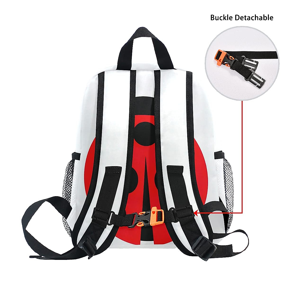 ODAWA Custom Preschool Backpack, Personalized Backpack with Name Customization Ladybugs School Backpack