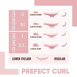 PERMANIA Lash Perm Kit, Lash Lift Sachet Kit with 10 g New Eyelash Lifting Adhesive Smells Great Keeps Both Lashes and Brows in Place 8 Weeks Mega L Curl Eyelash and Brow Lamination