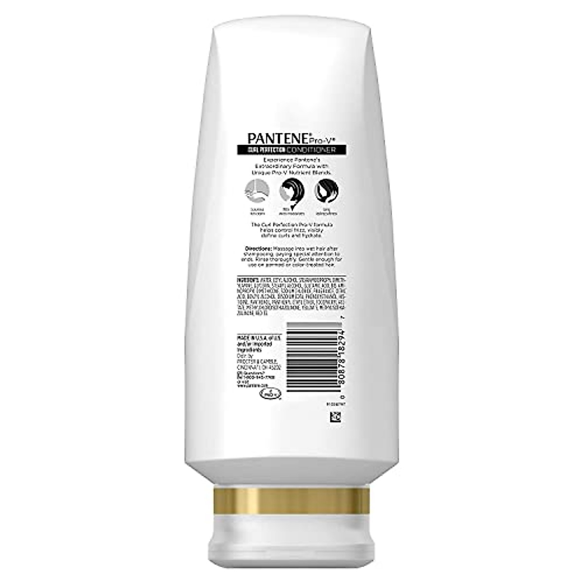 Pantene Pro-V Curly Hair Curl Perfection Moisturizing Conditioner, 12 Fl Oz (Pack of 2)