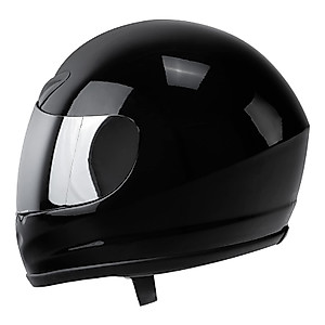 XFMT DOT Adult Motorcycle Flip Up Full Face Helmet Street Dirt Bike ATV Helmets (Black Mirror Shield, X-Large)