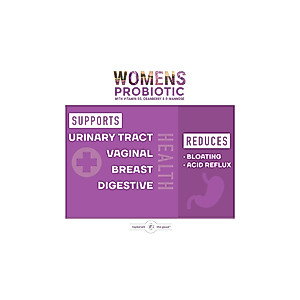 Replenish the Good Probiotics for Women Digestive Health, 60 Tablets - Gut Health Probiotics with D3, Prebiotics & Cranberry - Vegan, UTI & Yeast Defense - 15x More Effective Than Regular Capsules