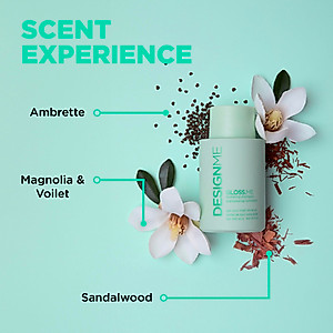 GLOSS.ME Hydrating Shampoo by DESIGNME | Hemp & Argan Oil Shampoo Adds Softness & Shine | Straight, Wavy, or Curly Hair Shampoo | Sulfate-Free & Color-Safe Moisturizing Shampoo for Dry Hair, 10 Fl Oz