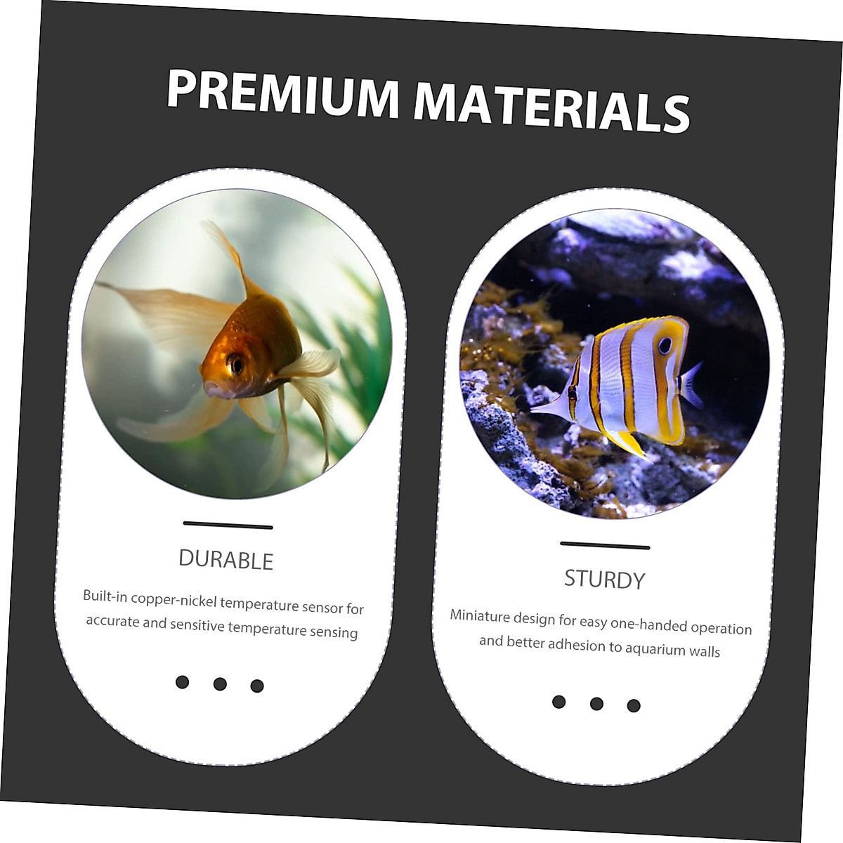 LIOOBO Thermometer Aquatic Turtle Tank Accessories Fish Tank Thermometer Container abs pet Equipment Electronic Aquarium Temperature Gauge Aquarium Fish Tank Paste Turtle Tank