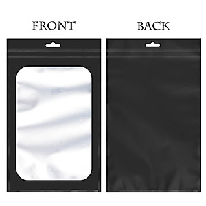 EONJOE 100pcs Resealable Mylar Packaging Bags Small Business Supplies Candy Sample Freshie Jewelry Bracelet Zipper Zip Package Pouch Bag