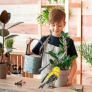 Shefio Garden Decor - Goldfinch Bird Decor, Beautiful Backyard Ideas & Garden Gifts - These Handmade Metal Birds are Perfect Outdoor Decor, Metal Yard Art for Lawn Ornament, Yard Decorations Outdoor
