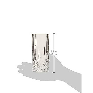 Lorren Home Trends High Ball, Water, 6 Count (Pack of 1)