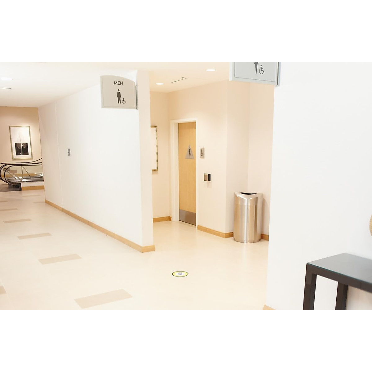 Rubbermaid Commercial Executive Series Eclipse Trash Can, 30 Gallon, Black, FGR2030EPLBK