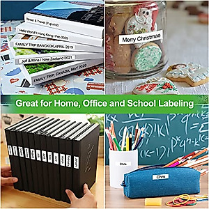 Labelife Compatible Label Tape Replacement for Brother TZe TZ Tape 9mm 0.35" Laminated White Label Maker Tape TZe-221 TZe221 for Brother P Touch PT-D210 PT-D200 PT-H110 PT-D400 PT-1290 PT-1750, 5-Pack