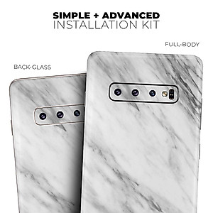 DesignSkinz Slate Marble Surface V10 Protective Vinyl Decal Wrap Skin Cover Compatible with The Samsung Galaxy S20 (Screen Trim & Back Glass Skin)