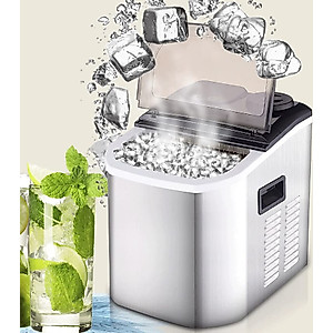 Electric Automatic Ice Maker Commercial Coffee Shop Bar Mini Round Block Making Machine