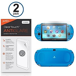 BoxWave Screen Protector Compatible with Sony PlayStation Vita - ClearTouch Anti-Glare (2-Pack), Anti-Fingerprint Matte Film Skin