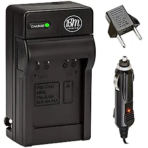 BM NB-6L Battery Charger for Canon PowerShot S120, SX170 is, SX260 HS, SX280 HS, SX500 is, SX510 HS, SX530 HS, SX540 HS, SX600 HS, SX610 HS, SX700 HS, SX710 HS, ELPH 500 HS, D10, D20, D30 Cameras