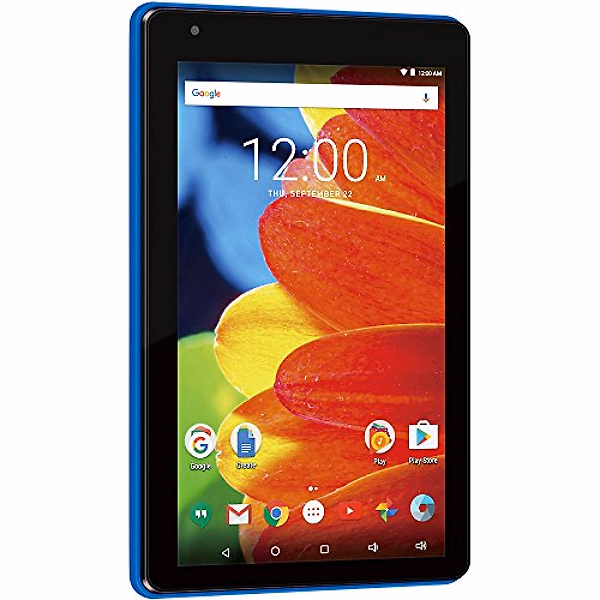 Premium High Performance RCA Voyager Pro 7" 16GB Touchscreen Tablet With Keyboard Case Computer Quad-Core 1.2Ghz Processor 1G Memory 16GB Hard Drive Webcam Wifi Bluetooth Android 6.0-Blue