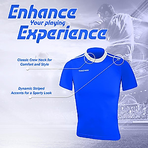 Vizari Velez Jersey for Men and Women | 100% Polyester Adult Soccer Goalie Jersey for Exceptional Performance Royal