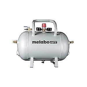 Metabo HPT Reserve Air Tank | Five Quick Connect Couplers | 10-Gallon Capacity | ASME Certified | UA3810AB