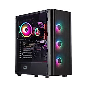 Velztorm Archux CTO Gaming Desktop PC Black (AMD Ryzen 7-5700X 8-Core, 16GB RAM, 1TB PCIe SSD + 3TB HDD (3.5), GeForce RTX 3090 24GB, 120mm AIO, RGB Fans, 750W PSU, Win 10 Pro) VELZ0001