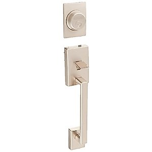 Schlage F92-CEN Century Dummy Exterior Handleset from The F-Series, Satin Nickel