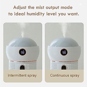 SHUYUNI Humidifiers for Kids & Baby Bedroom, 630ml Portable Cool Mist Humidifiers, 360° Rotation Projector, 6-Color Starry Night Light, Whisper-Quiet, Waterless Auto-Off, BPA Free, Christmas Gift