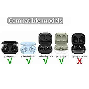 Memory Foam Tips Compatible with Galaxy Buds Pro/Galaxy Buds 2 / Galaxy Buds Plus Replacement Ear Tips, Perfect Noise Cancellation, Fit in Case, 6 Pairs [3 Size] Foam Tips Black (Foam GBP6P)