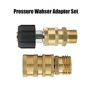 M MINGLE Ultimate Pressure Washer Adapter Set, Quick Disconnect Kit, M22 Swivel to 3/8 Inch Quick Connect, 3/4 Inch to Quick Release, 8-Pack