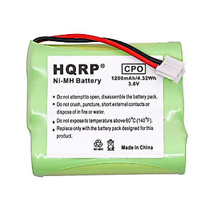 HQRP Phone Battery Compatible with General Electric GE 27957, 27958, 27996, 27998, 5-2549, TC25861, 25836, 25836EE 1 Cordless Telephone