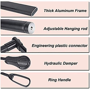 Drop-Down Wardrobe Hanger, Adjustable Aluminum Closet Storage Rack, Large Retractable Cloth Hanger, Save Space, Load 30KG (Size : 510-650mm)