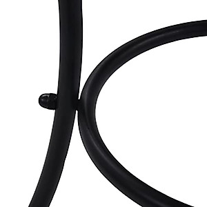 WEHUOSIF Mosaic Bistro Table,Pool Side Table,Plant Stand,Drink Table,Bar Table,Coffee Table,Lawn Table,Entrance Tables,for Garden, Patio, Lawn, Home, Indoor, Outdoor,Orange/Gray 23.6" Ceramic