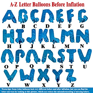 TONIFUL 52 Pieces 16 Inch Black Letter A-Z Balloons,Custom Phrase Mylar Foil Alphabet Letter DIY Personalized Phrase Banner for Birthday Anniversary Celebration Graduation Party Supplies Decoration