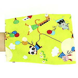 Hwangsil Scrub Towel Korean Exfoliating Towel Bath Washcloth 4pcs Soft Skin Care Square Type Lamoure Zoo Design Bath Washcloth 4pcs Square Type Lamoure Zoo Design