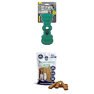 Himalayan Dog Chew Jughead Slim Dog Chew Holder + Yogurt Sticks, Prebiotic & Probiotics, Protein Rich, Lactose Free, Gluten Free, Corn Free, Grain Free, 5 Sticks, Yogurt Flavor | Bundle