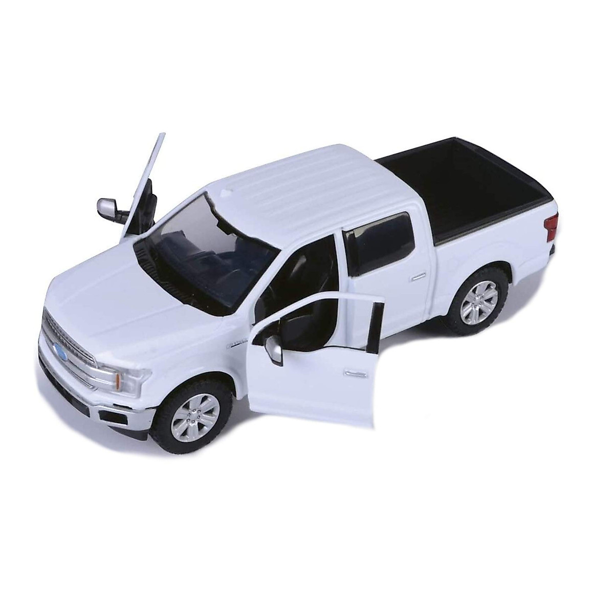 Motormax 2019 Ford F-150 Lariat Crew Cab Pickup Truck Red 1/24-1/27 Diecast Model Car