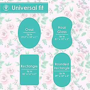 Bassinet Sheets for Baby Girl | Nursery Bedding Mattress Cover & Changing Pad Cover | Universal Size Fitted Sheet for Bassinet for Baby & Mattress Pad | Ultra-Soft Cotton Fabric 2-Pack Set