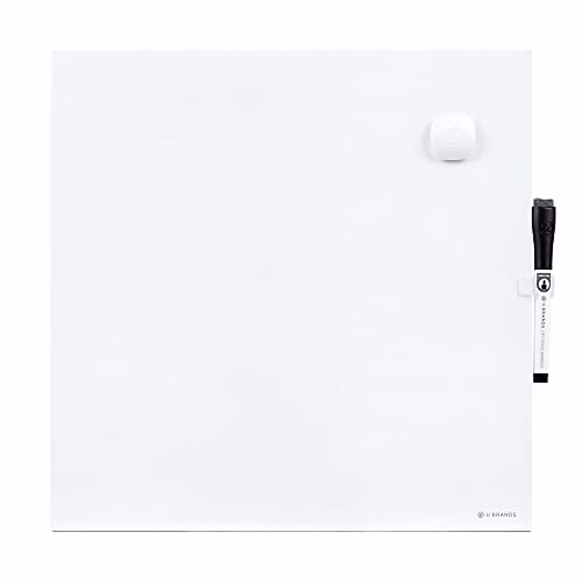 U Brands Magnetic Square Dry Erase Board, 14 x 14 Inches, Frameless (460U00-04)