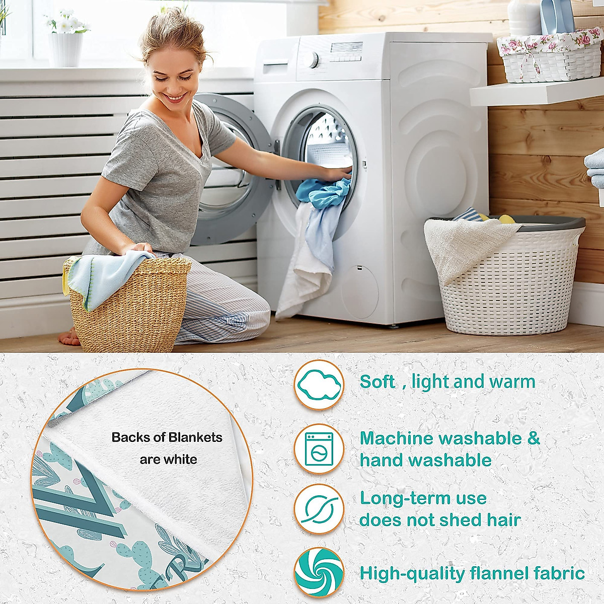 ONGNOU Custom Blanket Personalized Throw Blanket with Monogram Name Text Perfect Customized Baby Blanket for Newborn Baby, Toddler, Kids, Friends or Family on Thanksgiving Easter and Birthday Gift