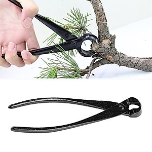 Concave Cutter Bonsai Tools, Spherical Cut Head Concave Branch Cutter, Gardening Concave Pruner, Sharp Blade Round Edge Knob Cutter, for The Garden, Bonsai Cutters, Loppers Black