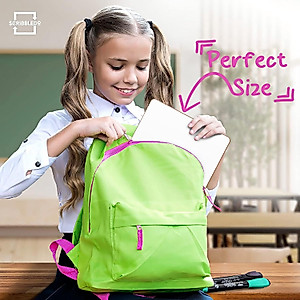 SCRIBBLEDO 2 Pack Small White Board Dry Erase Mini Whiteboard 9x12 Inch Small Dry Erase Board Marker Board Dry Erase Lapboards Handheld Personal White Boards for Students Small Whiteboard