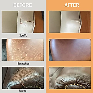 SEISSO Leather Repair Kits for Couches, Restoring Touch up Leather and Vinyl Furniture Car Seat Jacket, Leather Repair Color Gel Covers Scratches, Scrapes, Scuffs, Scuffed & Faded Leather, 12 Color