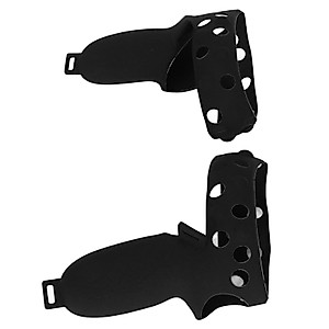 070 Controller Grip Cover for Oculus Quest 2 Portable Controller Grip Cover for Oculus Quest 2 VR Controller Handle Silicone Protective Cover with Adjustable Knuckle Strap(Black)
