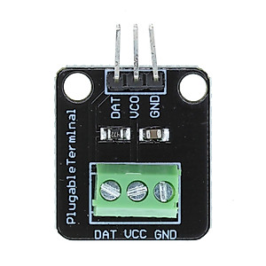 DS18B20 Temperature Sensor Module Kit Waterproof 100CM Digital Sensor Cable Stainless Steel Probe Terminal Adapter